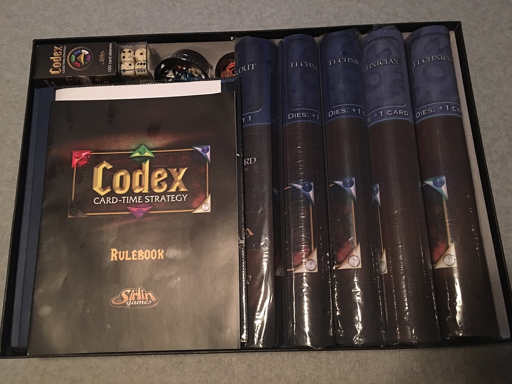 (Nearly) Complete Codex Deluxe component storage and travel approach - Codex - Sirlin Games