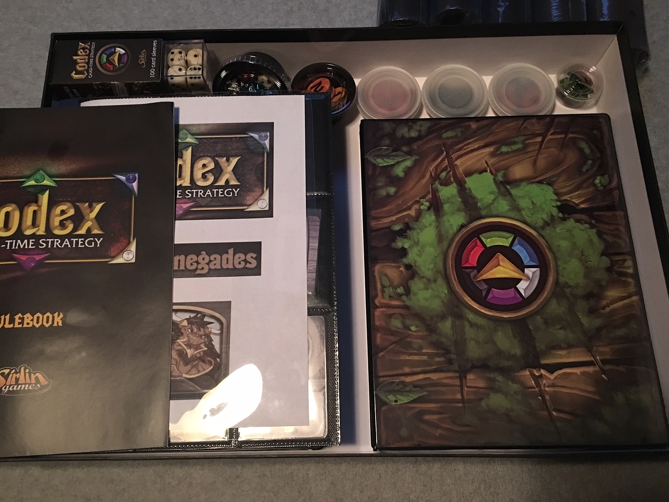 (Nearly) Complete Codex Deluxe component storage and travel approach - Codex - Sirlin Games